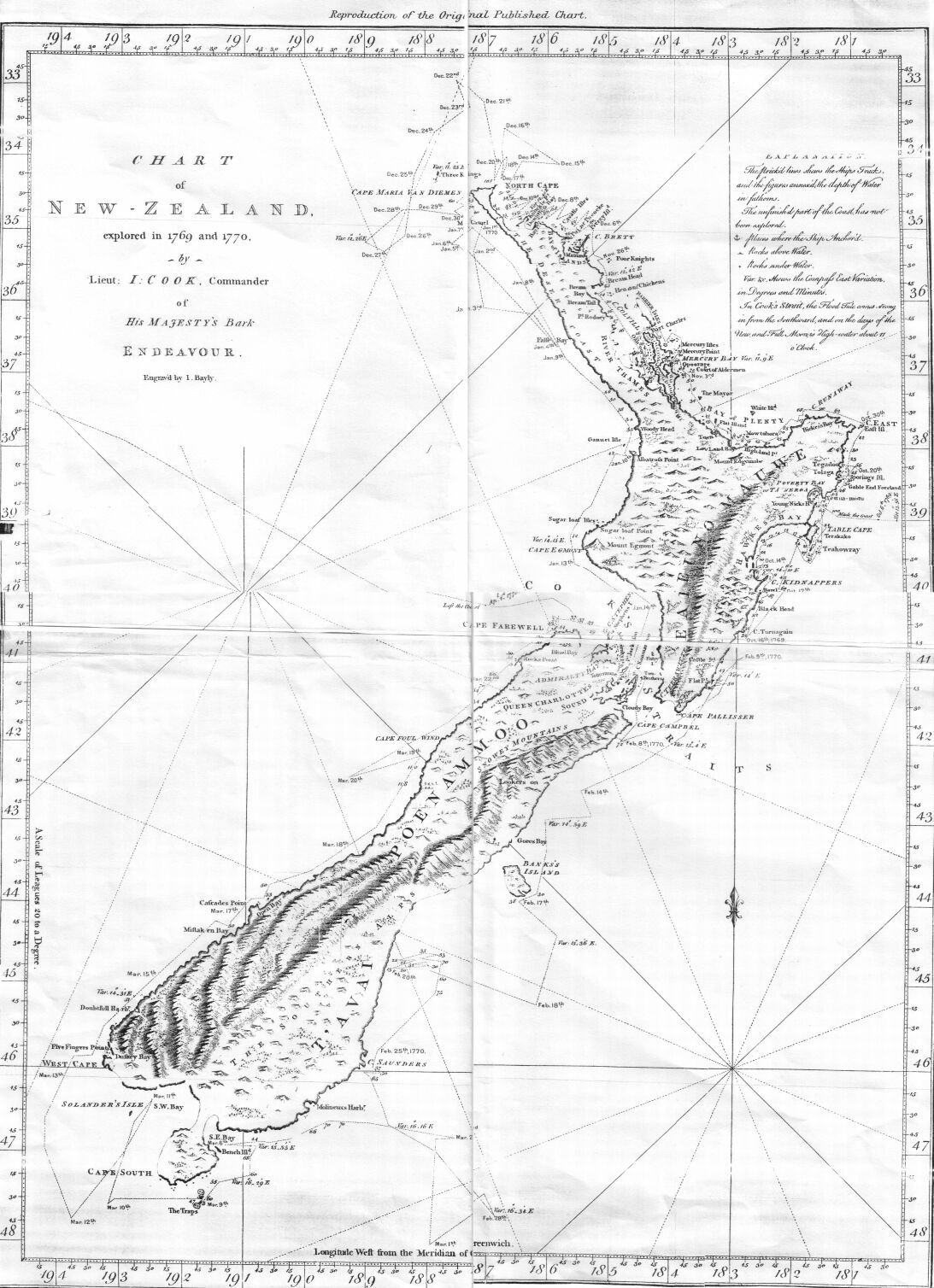 GeoGarage blog: 'Legendary' map of Pacific by James Cook's Tahitian ...